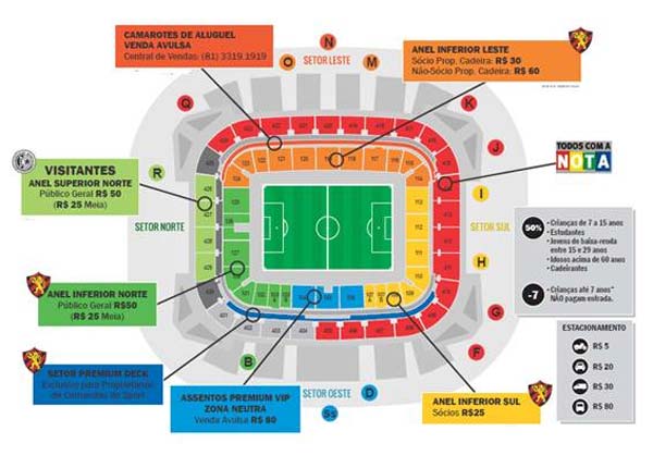 Com novo horário, jogo do Sport contra o ASA na Arena PE tem ingressos ...